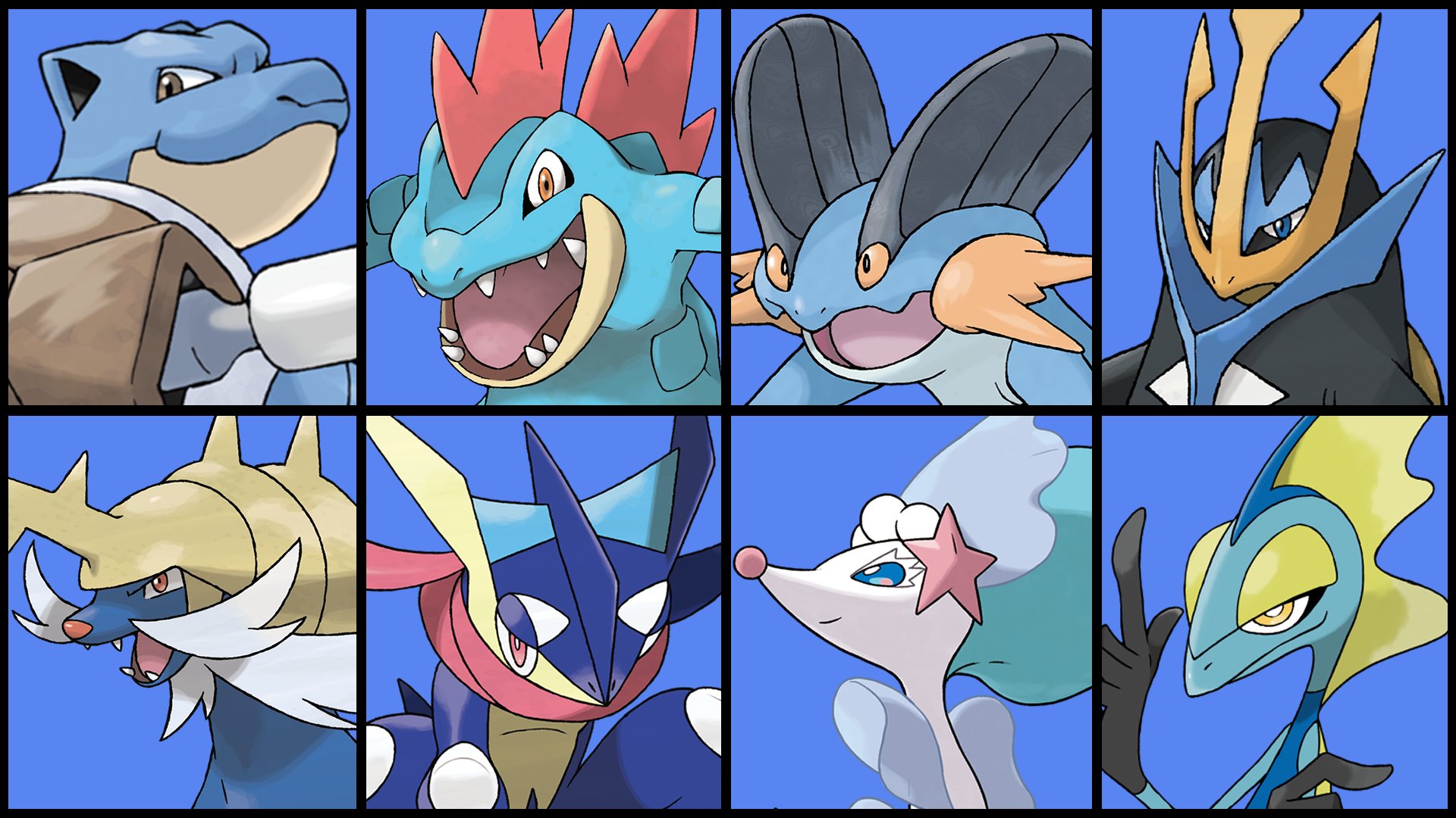Pokemon Water Starters Wallpaper
