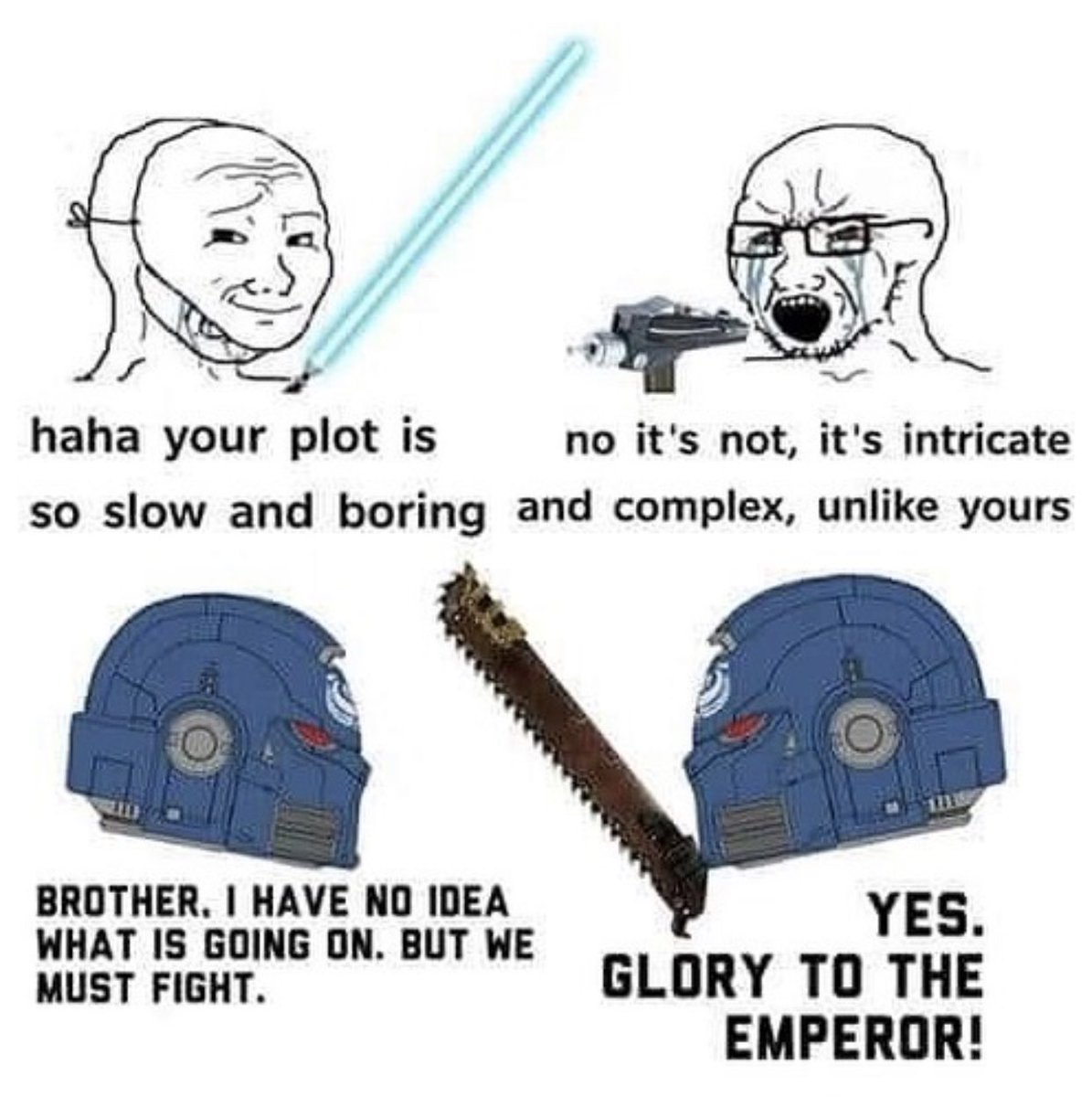 Warhammer 40k God Emperor Meme