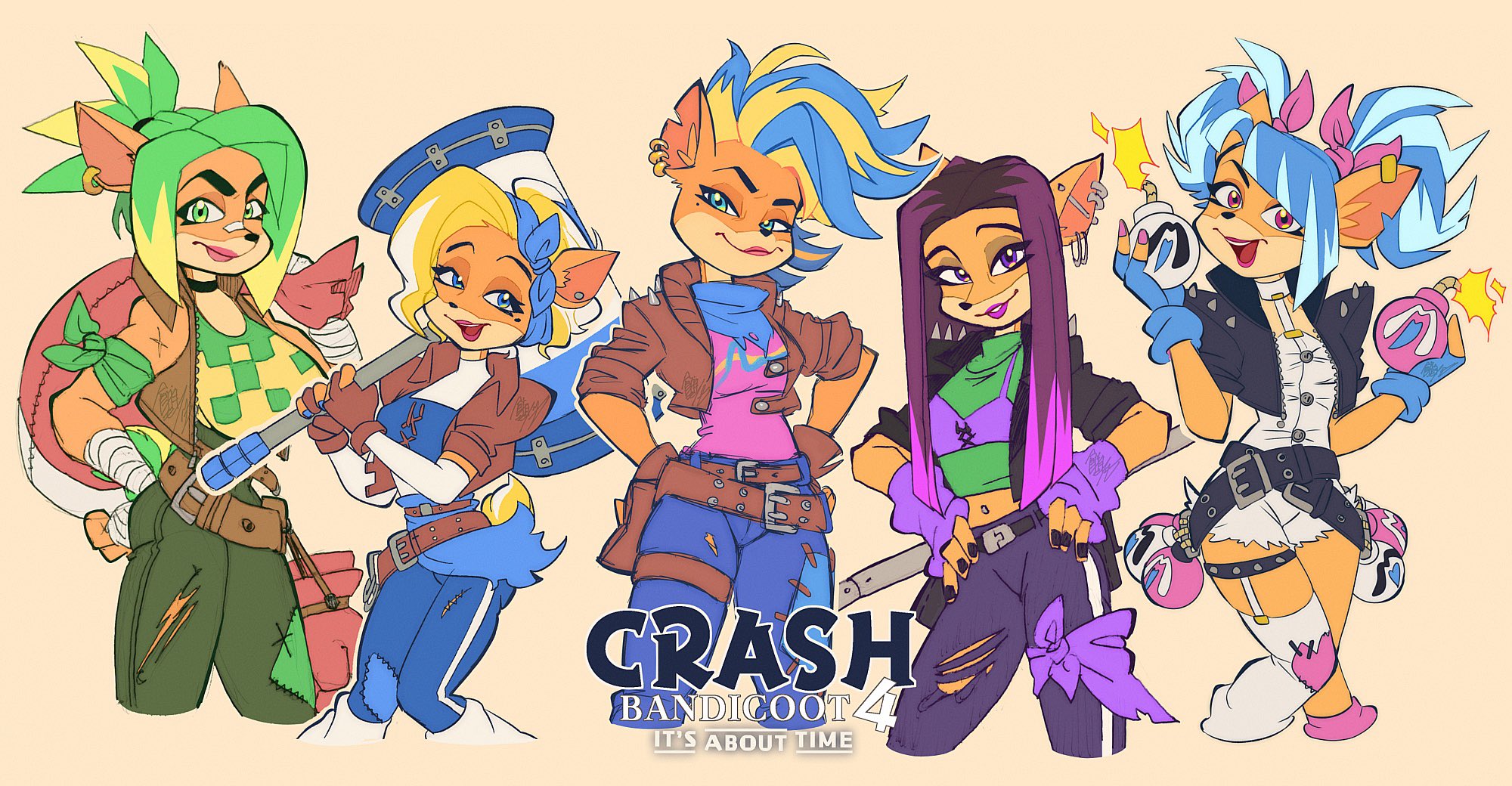 Crash Bandicoot Anime Form