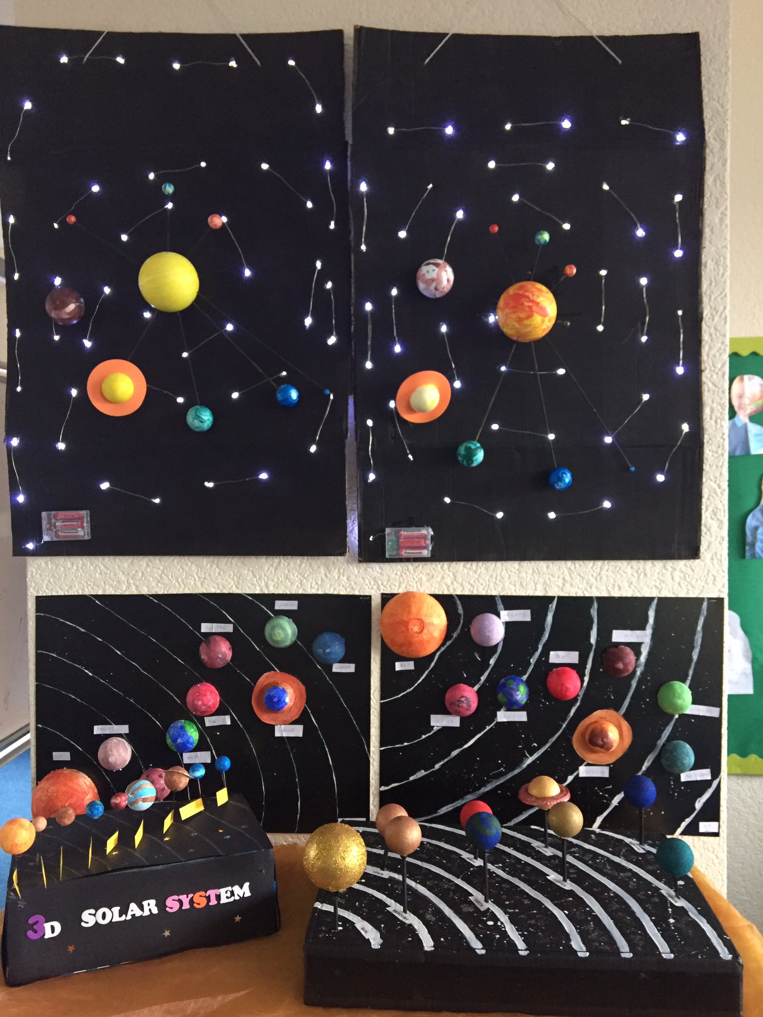 Cardboard Solar System