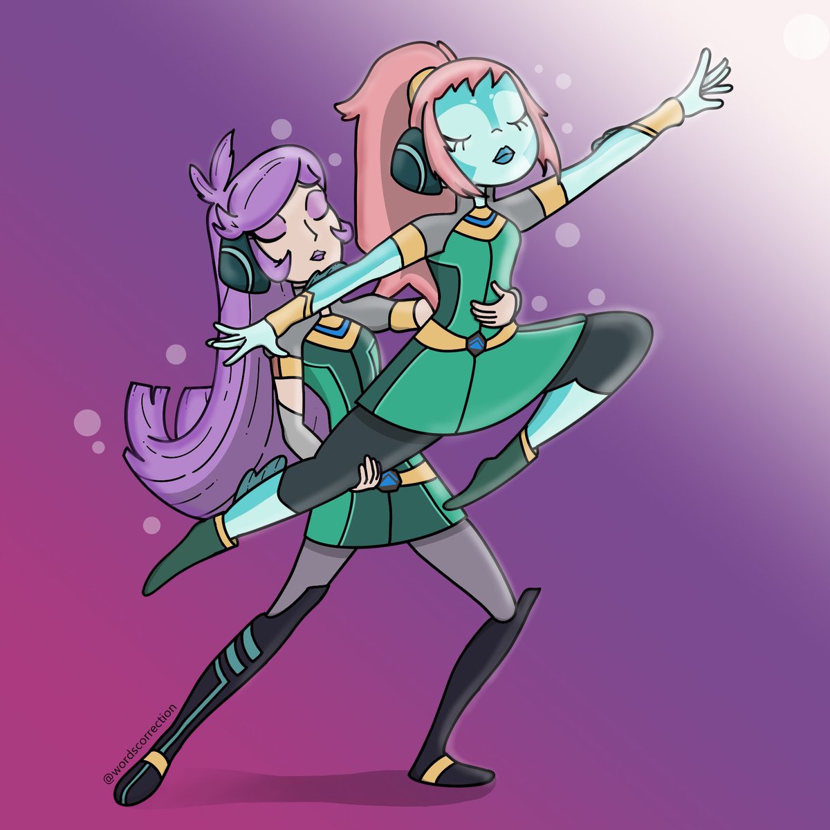 Akila and Callie dancing together : r/CleopatraInSpace