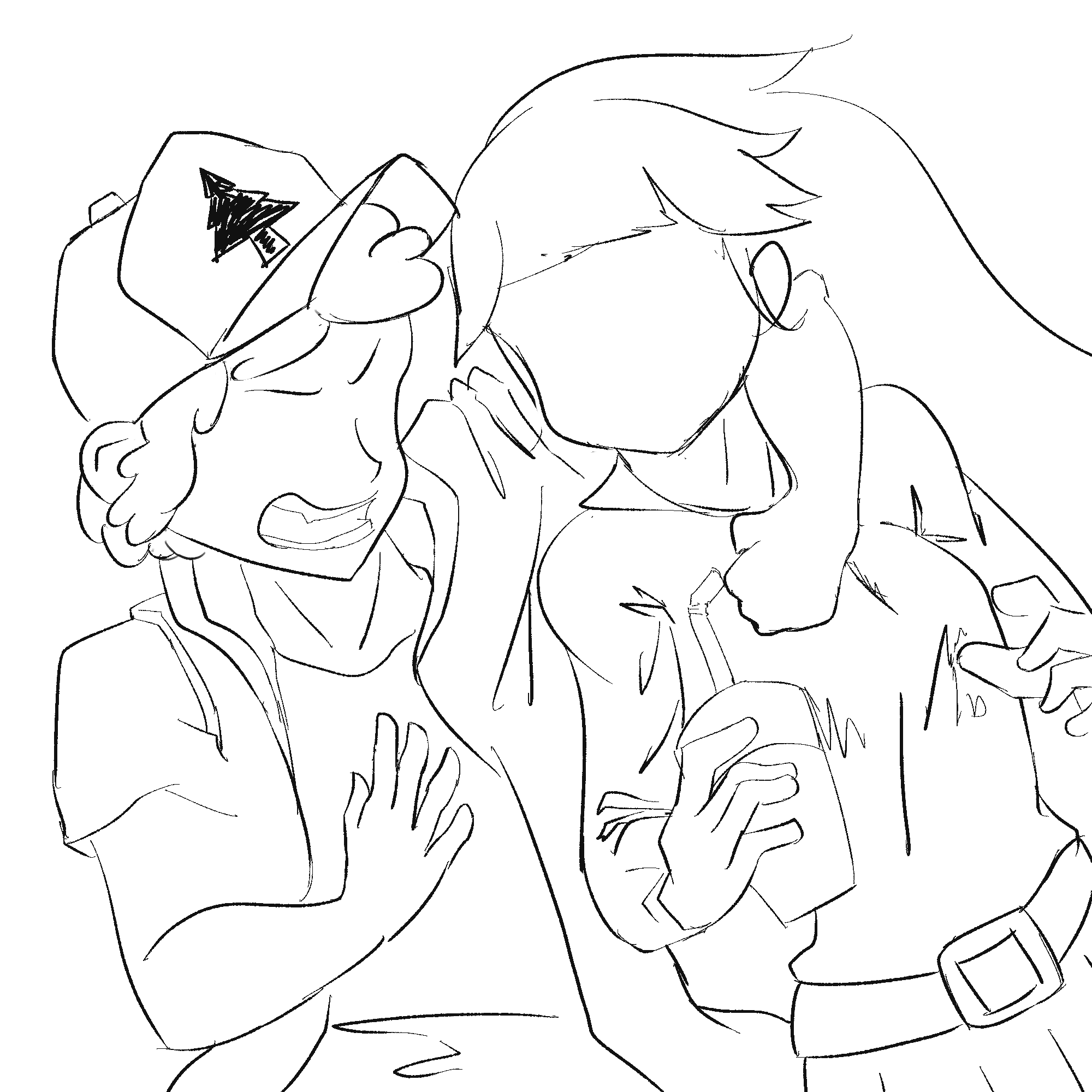 Motlekai on Twitter: "dipper and pacifica quick sketch…