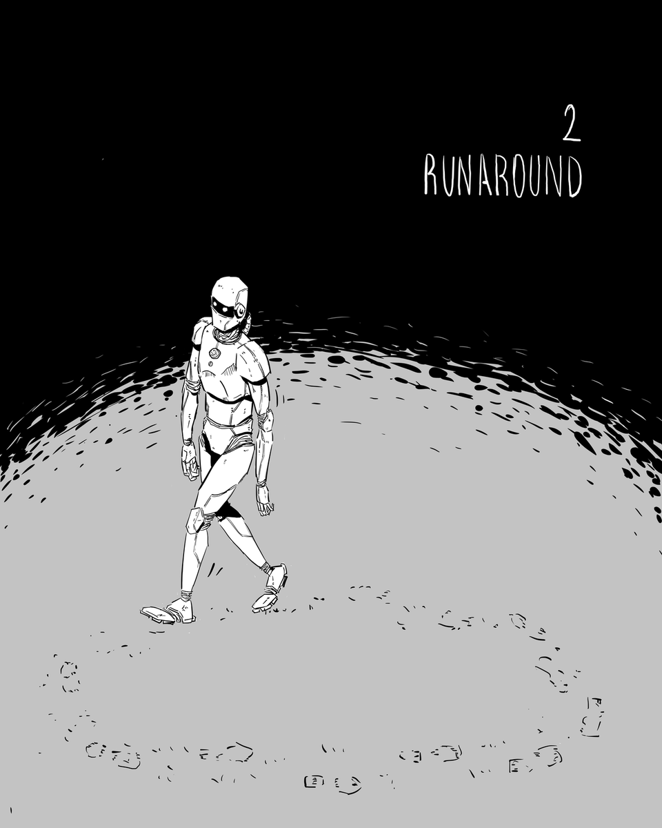 「A while ago I drew covers of each chapter (9) of the I Robot」Barb の漫画