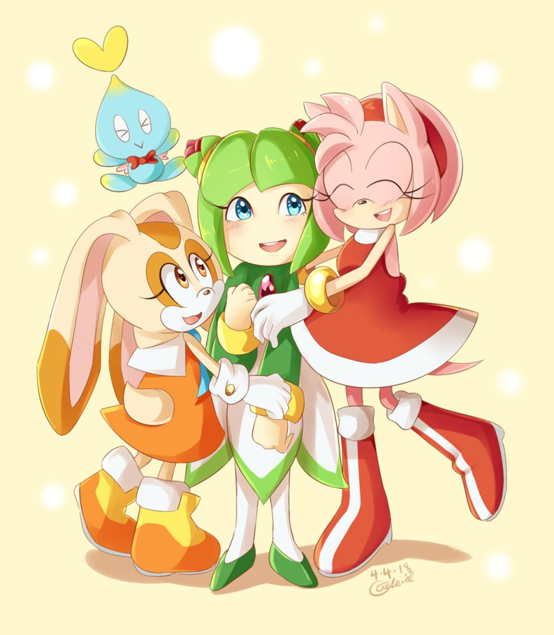 Cosmo The Seedrian And Amy Rose Sonic X