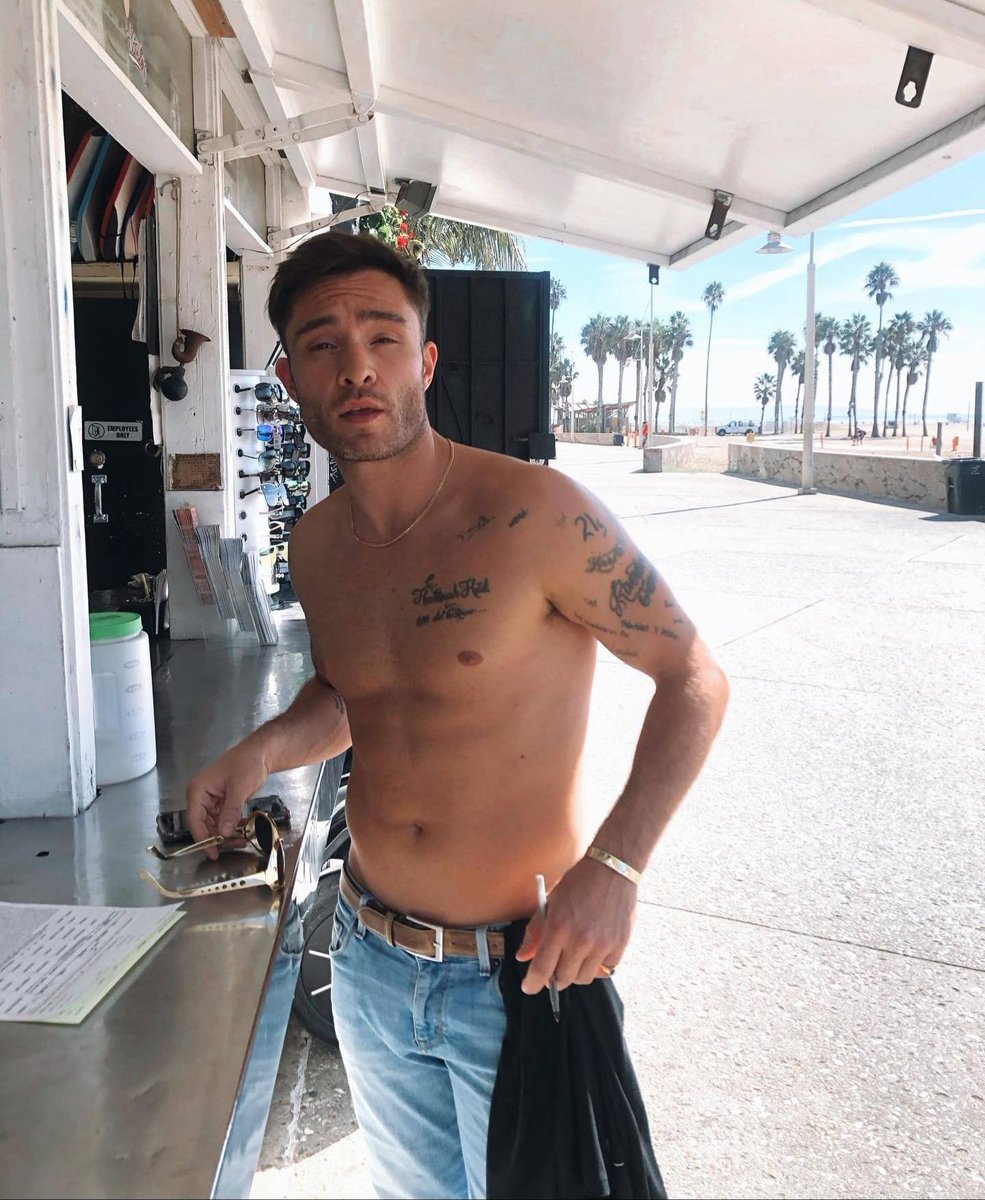 Ed Westwick Shirtless