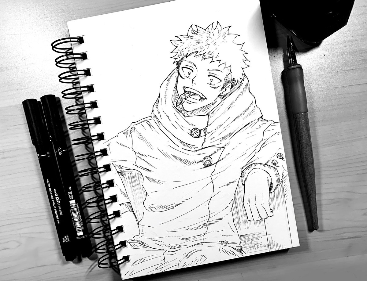 「inktober but i just draw jujutsu kaisen characters for a mon」JUJUTSU ...