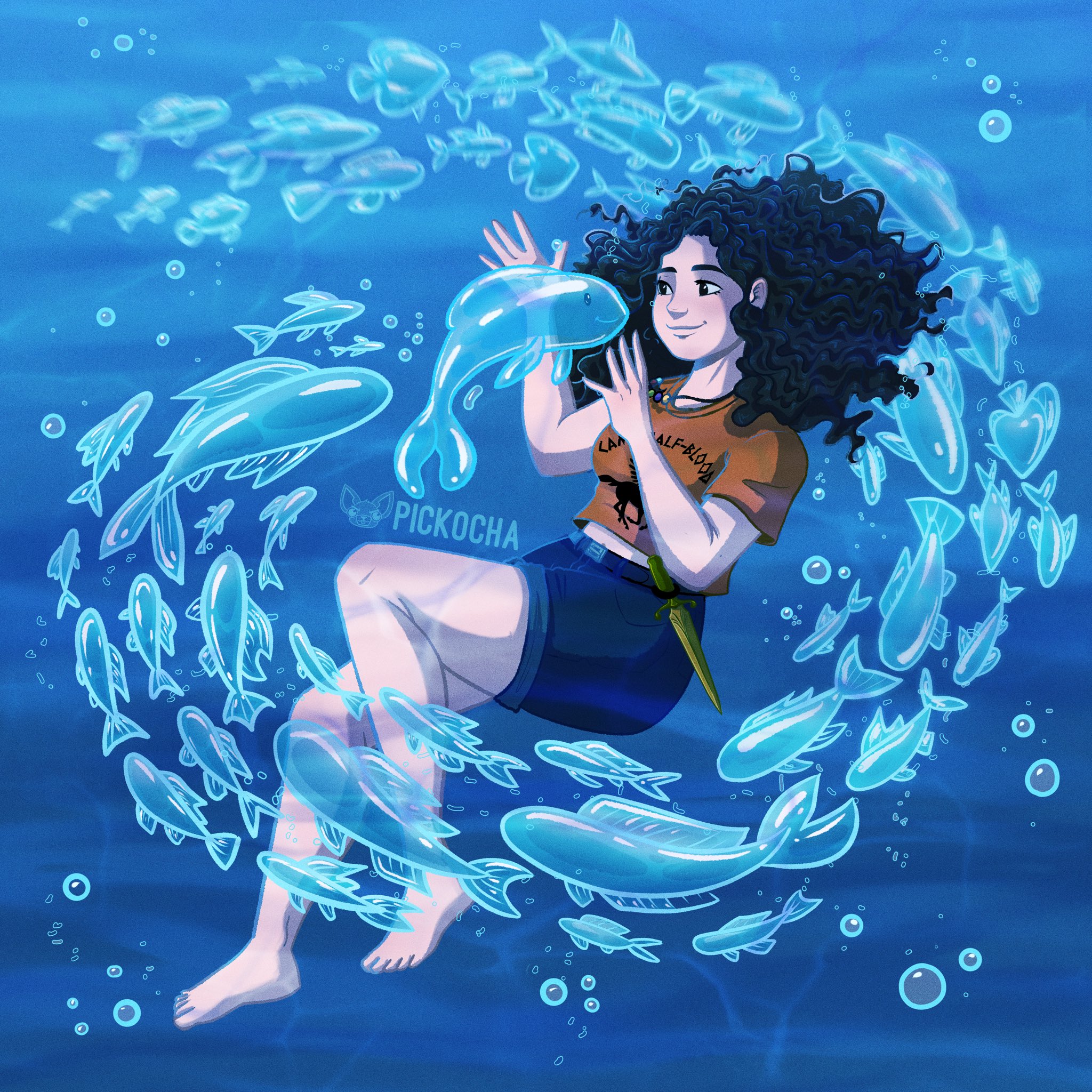 Poseidon Percy Jackson Drawing