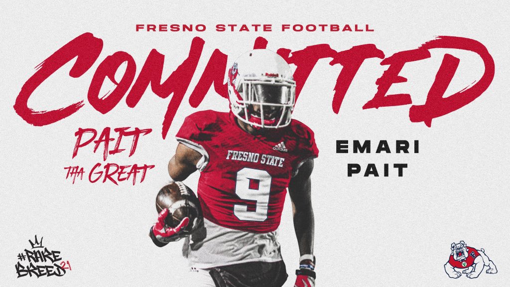 2021 3* ATH Emari Pait commits to Fresno State : r/CFB