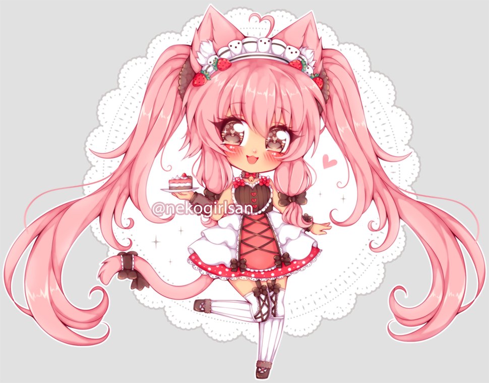 Cat Anime Girl Chibi