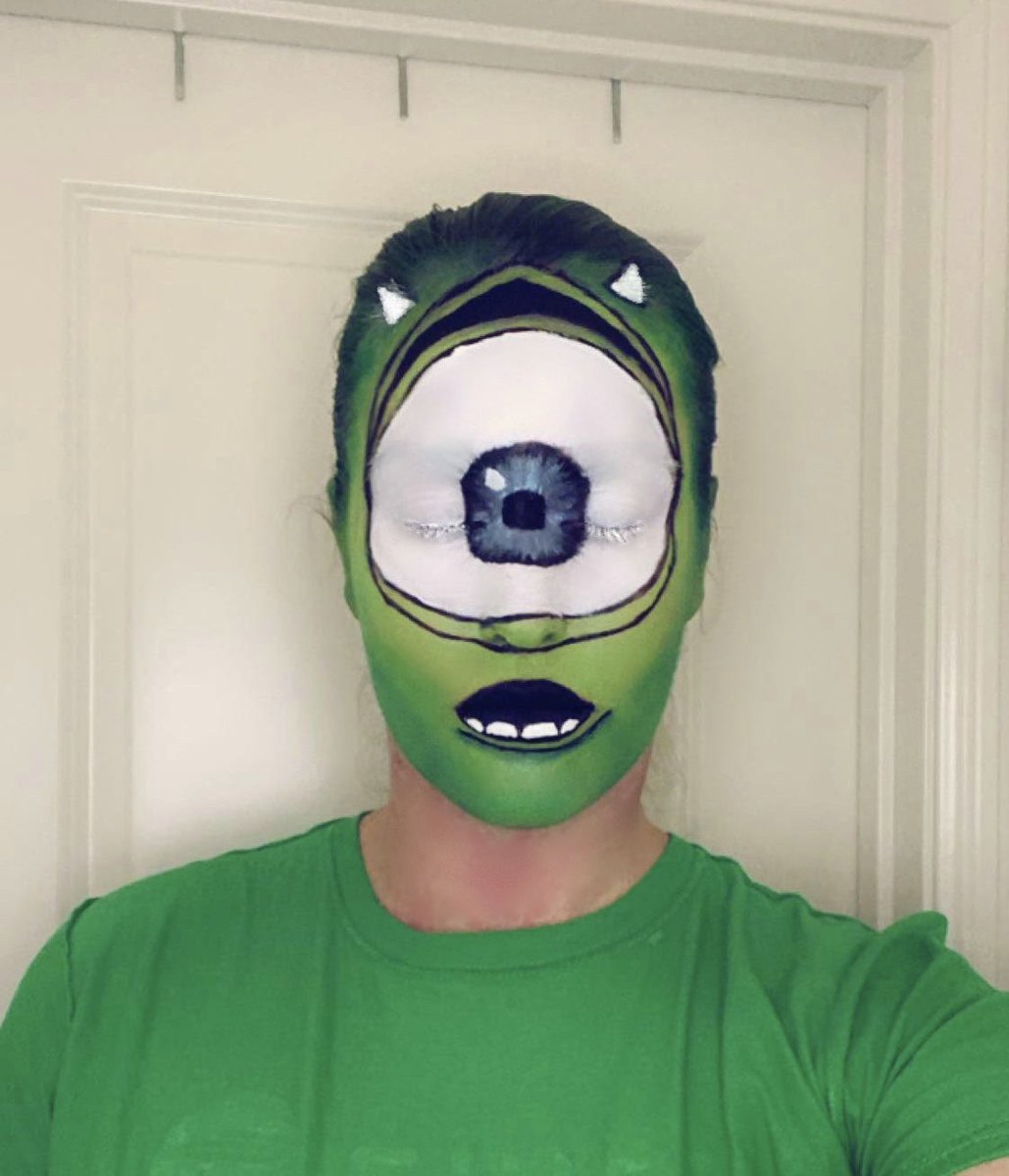 Mike Wazowski Face Paint