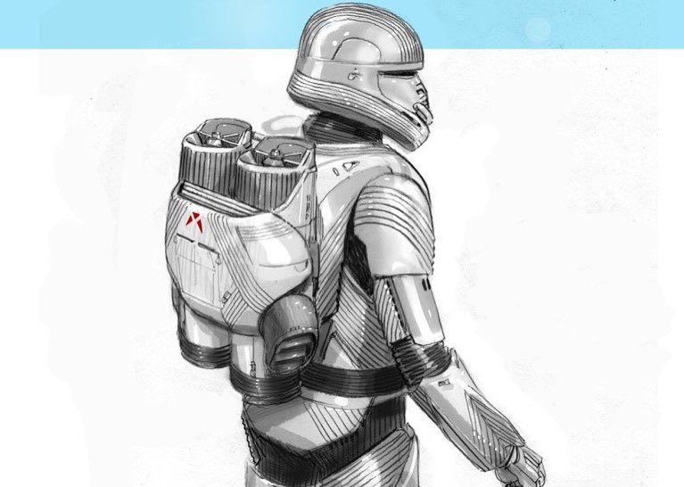 Rocketeer Jetpack Drawing