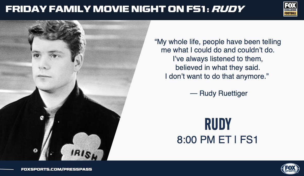 Rudy Quotes Football
