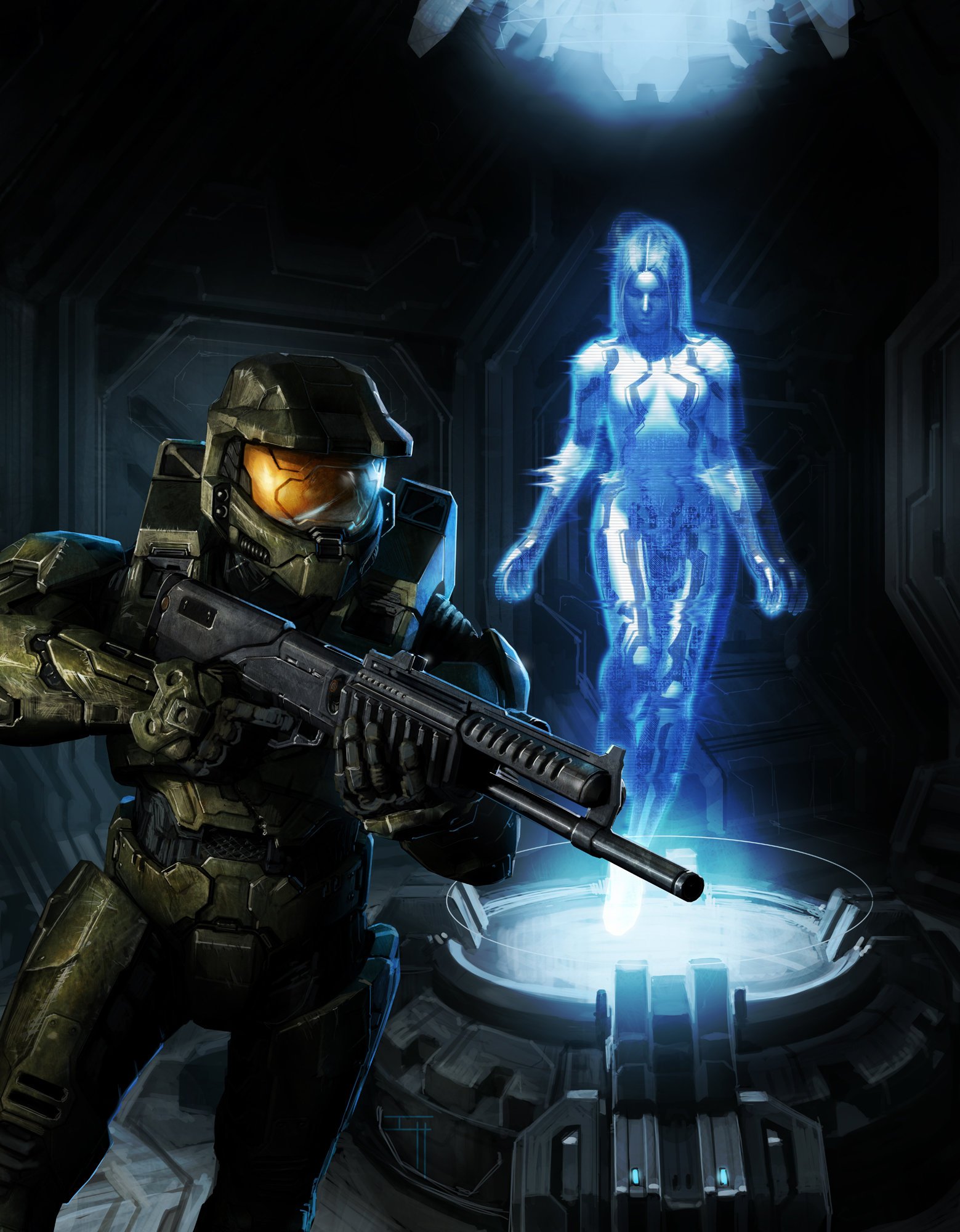 Cortana And Master Chief Fan Art