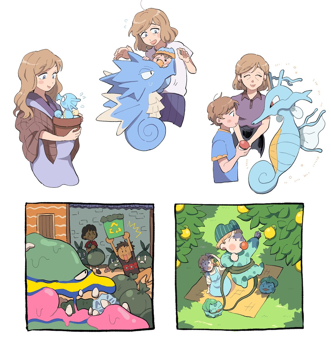 「some pics from my pokemon book since ive had pokemon on the 」reetzの漫画