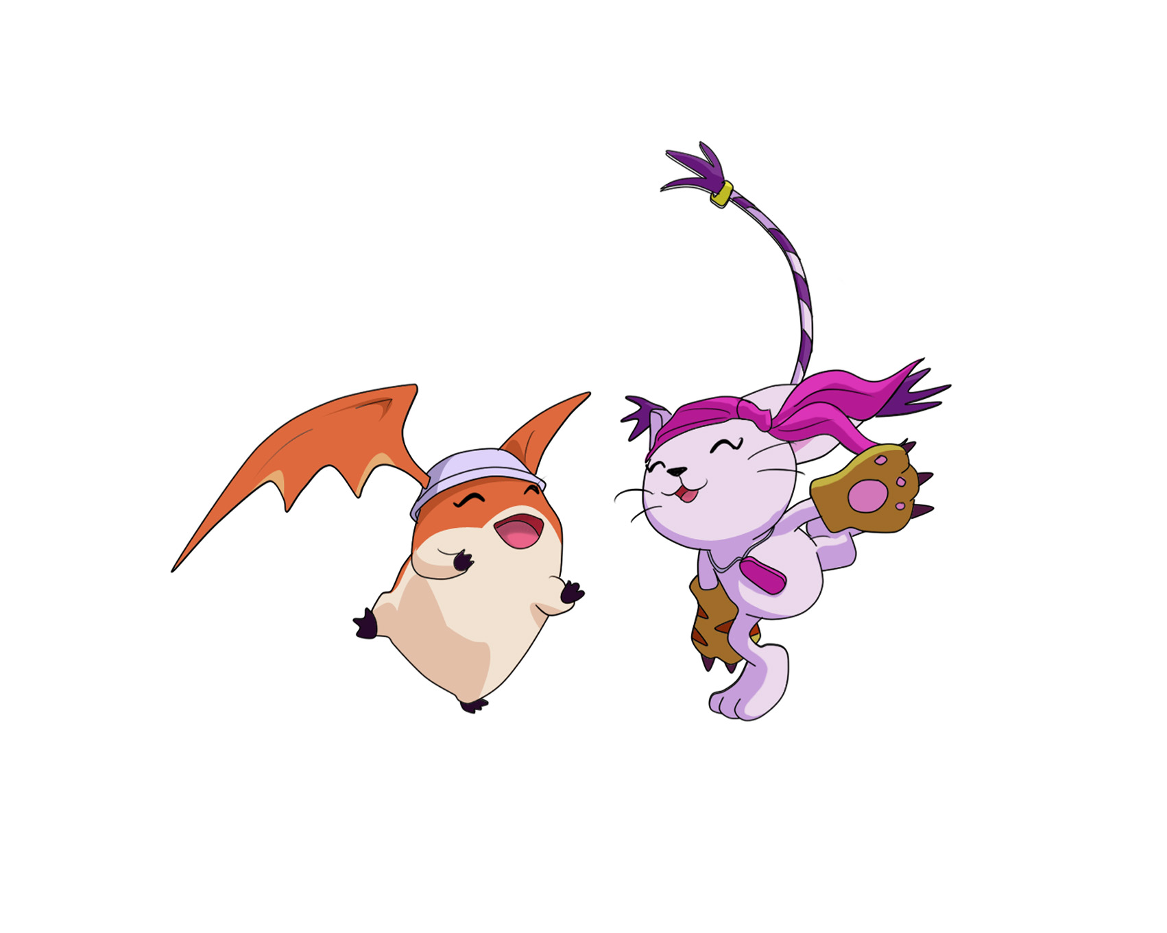 Patamon And Gatomon In Love