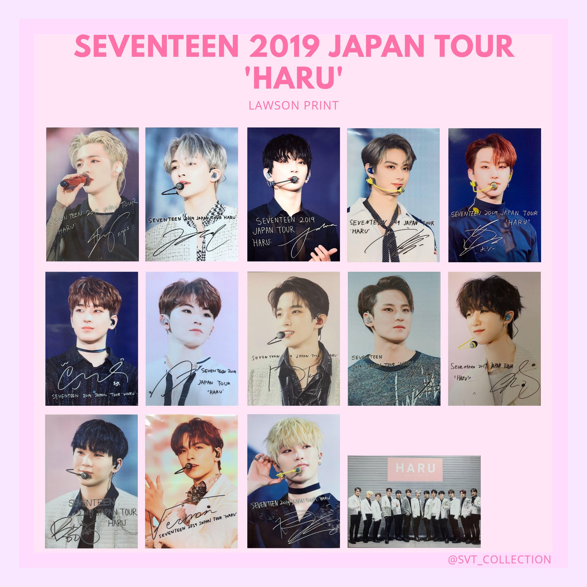 SEVENTEEN Collection on Twitter: "SEVENTEEN 2019 Japan Tour 'Haru' Lawson Print #SEVENTEEN #세븐틴 ...