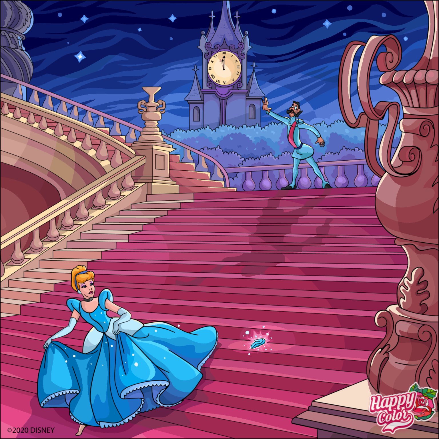 Cinderella Running Away From The Prince