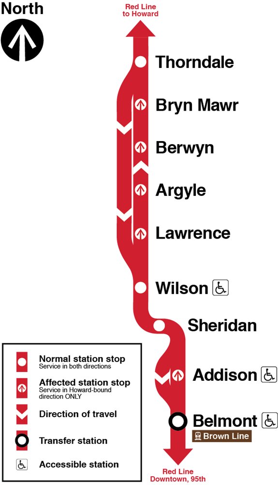 Cta Red Line Addison