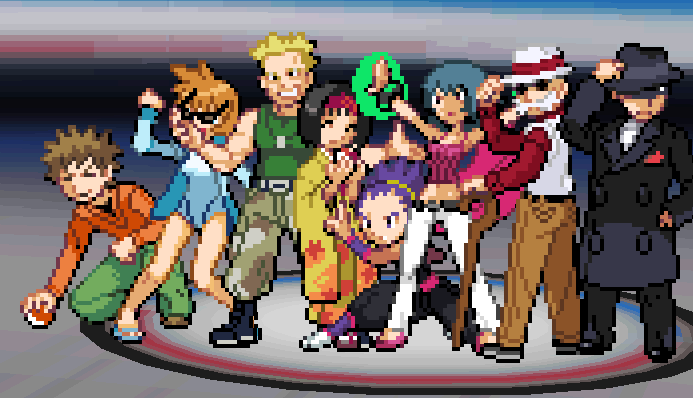 Pokemon Gym Leaders Kanto Sprites