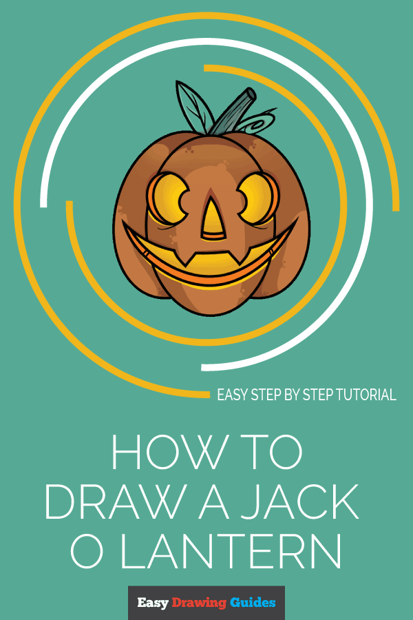 Easy Drawing Guides on Twitter: "Learn How to Draw a Jack O’ Lantern ...