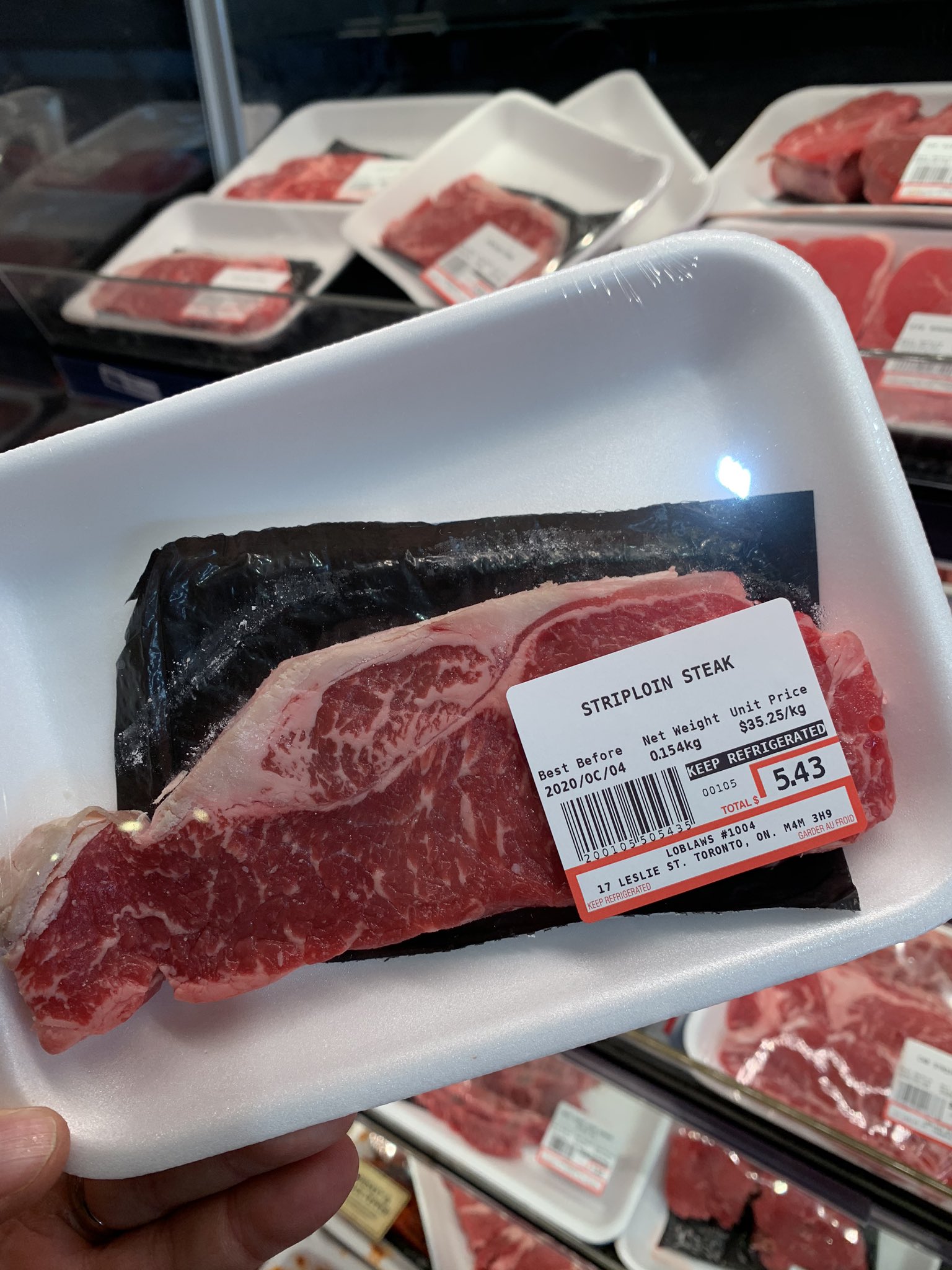 Vein Strip Loin Steak Petit New York Strip Steak | G1 Certified