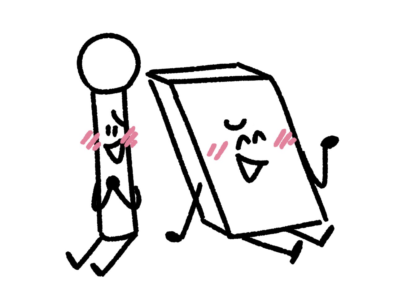 Pen And Eraser From Bfdi