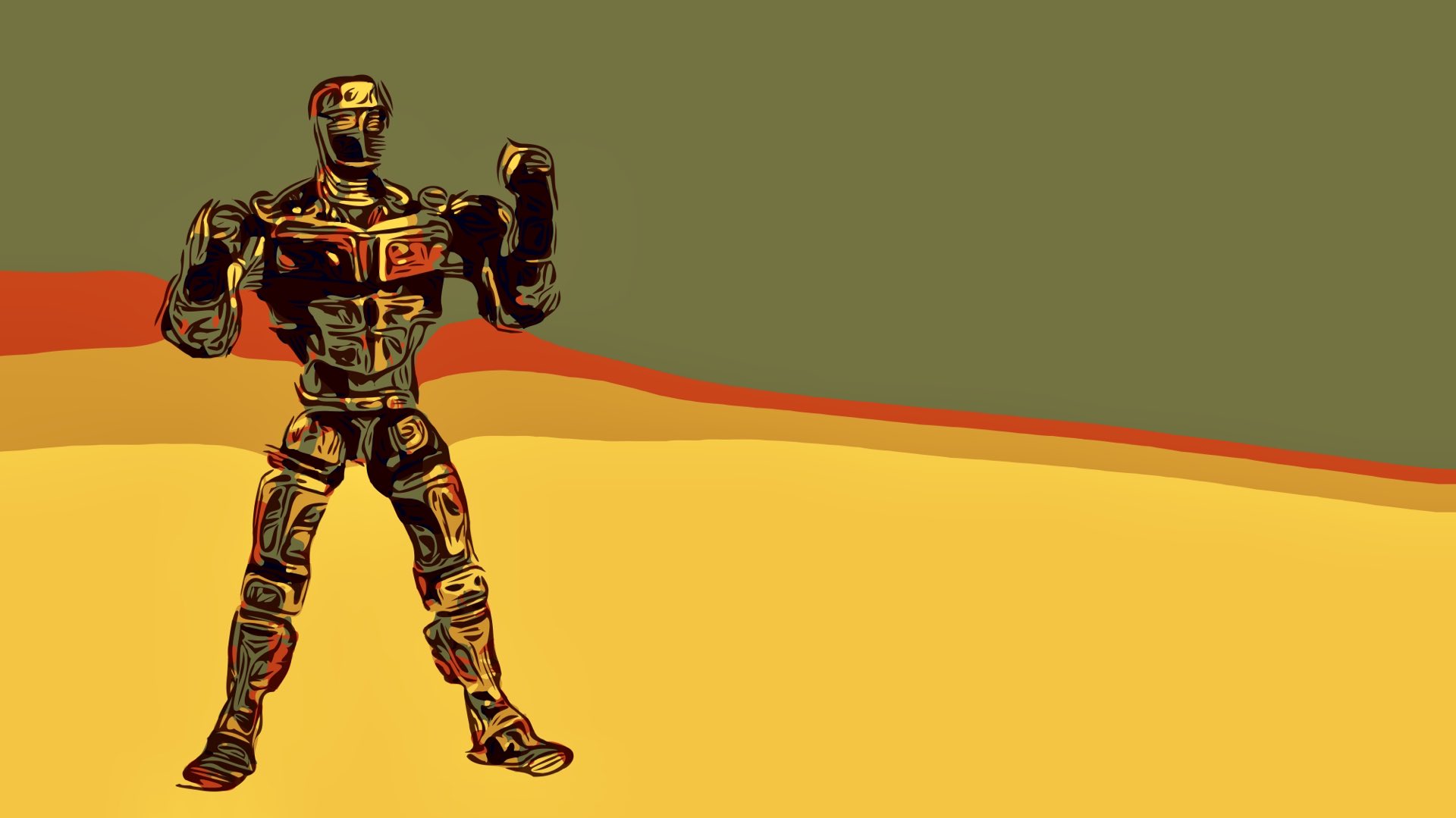 Atom Real Steel Drawing