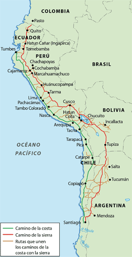Mapa Ruta De Los Incas