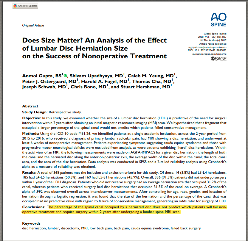 Physio Meets Science On Twitter Does Size Matter An Analysis Of The