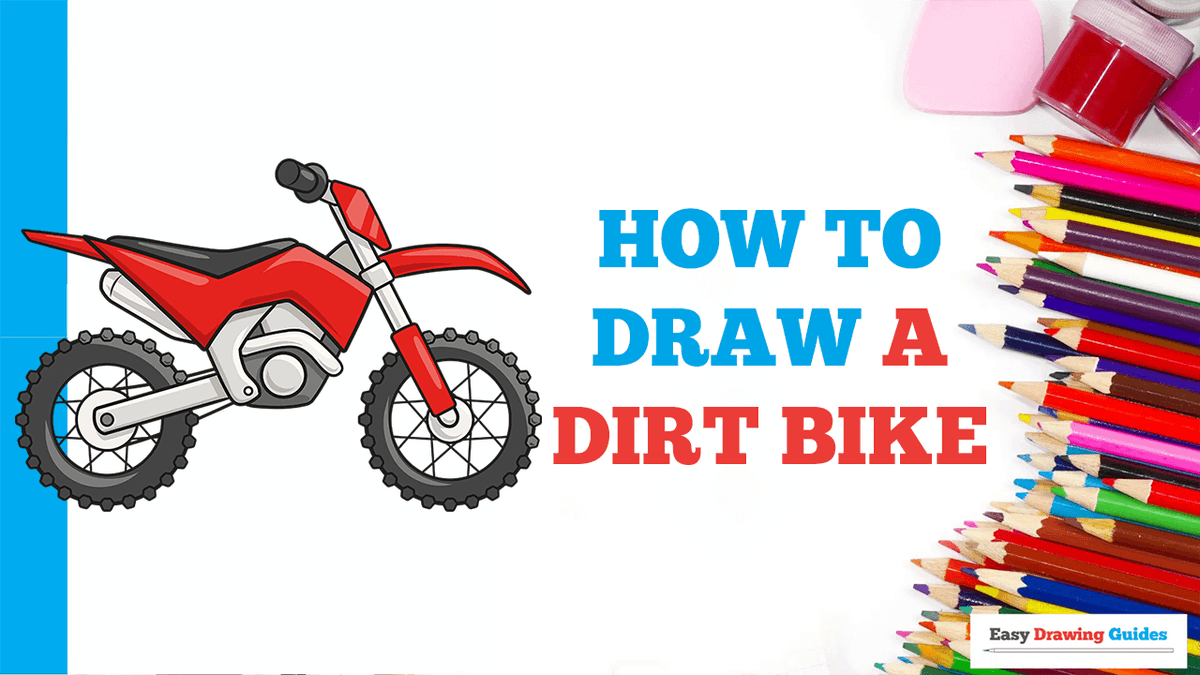 Easy Motocross Drawings
