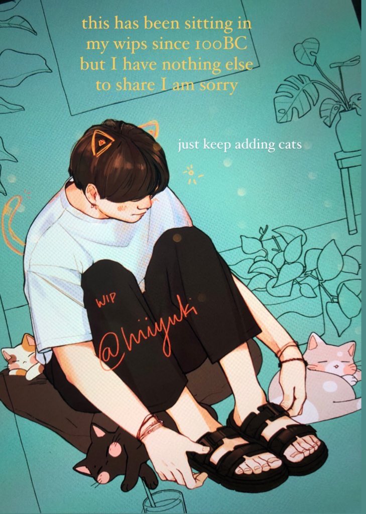 「I am sorry for being slow with updates..」|mai 🍊のイラスト