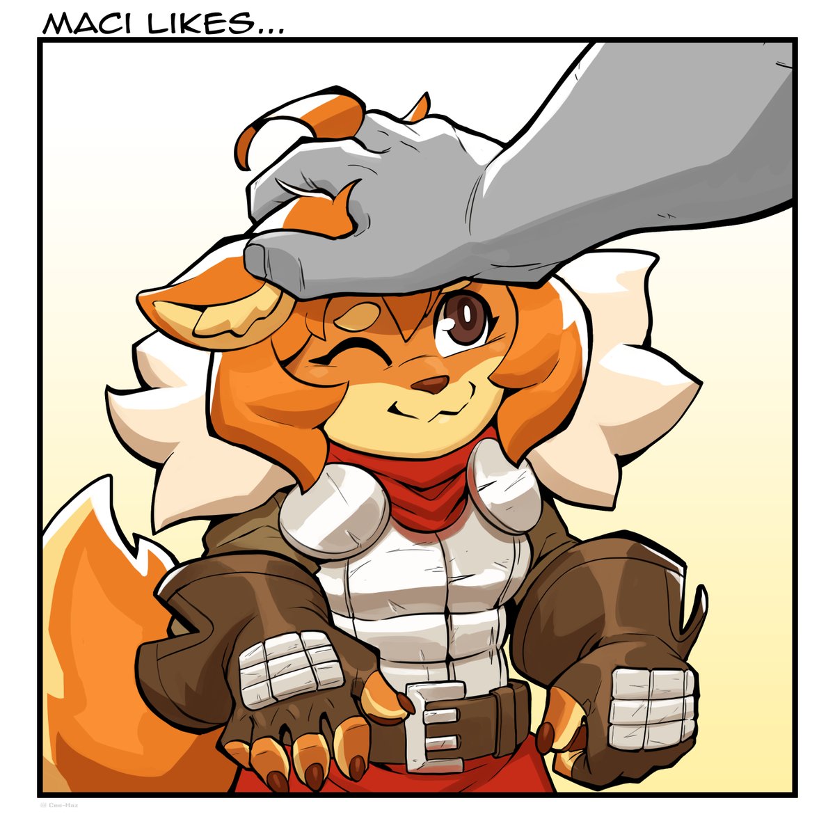 「Q: Can you pet a Dog Knight? A: ...... kind of? 」CeeHaz 👹 COMMISSIONS ...