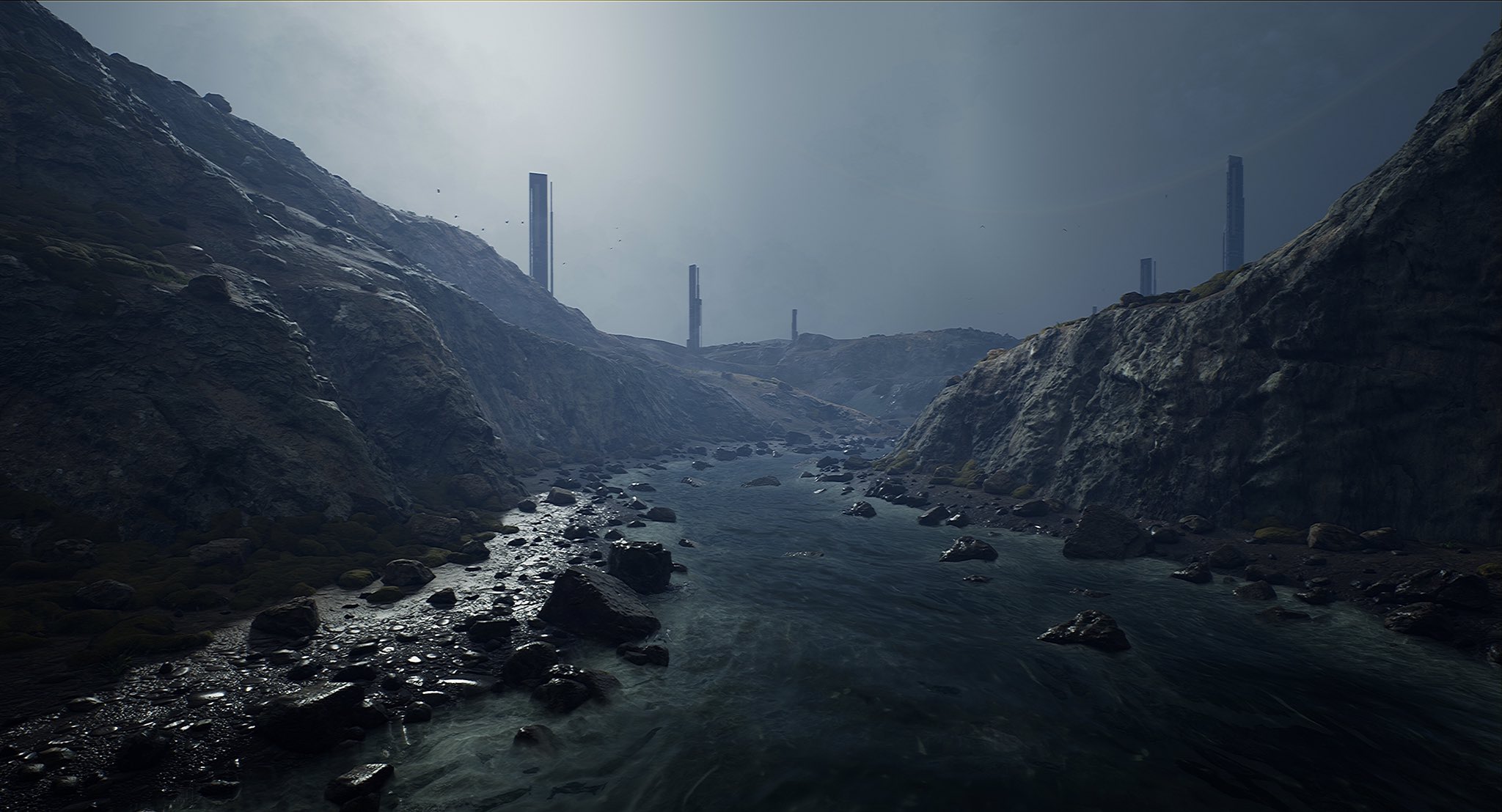 Quixel on Twitter: "'The Stranding Project' by Damien Lappa, inspired ...