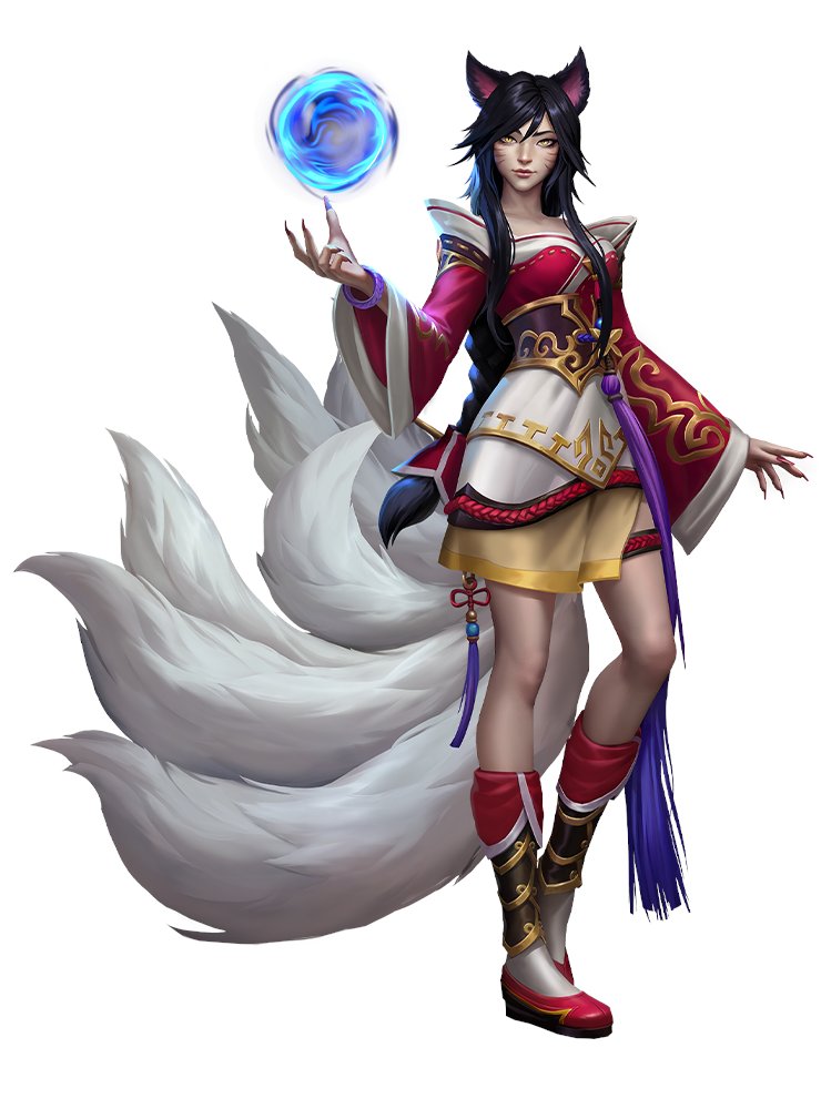 「Ahri, Ashe and Garen art assets from the」|Spideraxeのイラスト