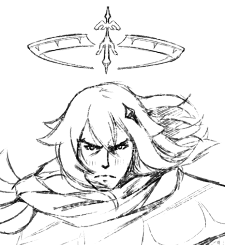 「Paimon sketch (idea by someone on discord) #GenshinImpact #」seaweedの漫画