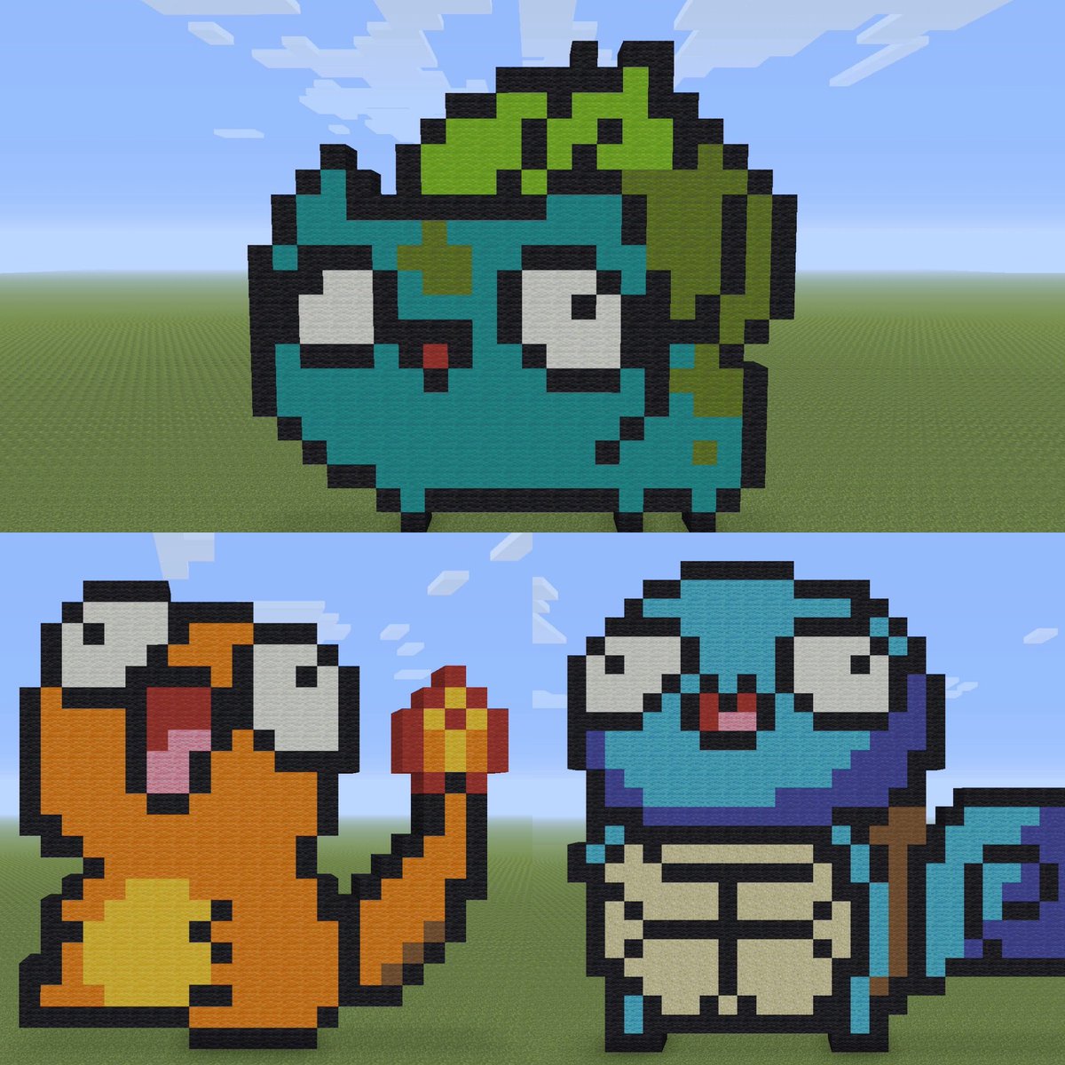 Minecraft Pixel Art Pokemon Bulbasaur Minecraft Pixelart Bisasam