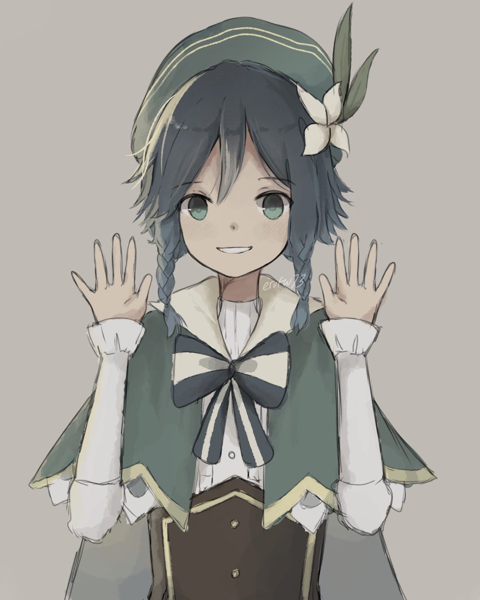 「quick doodle of venti #原神 #イラスト 」|elp - Commission Openのイラスト