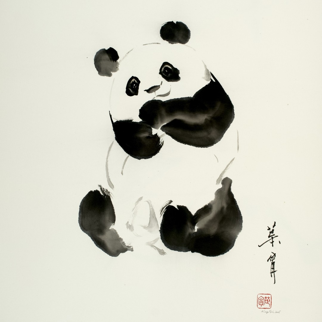 Chinese Panda Painting