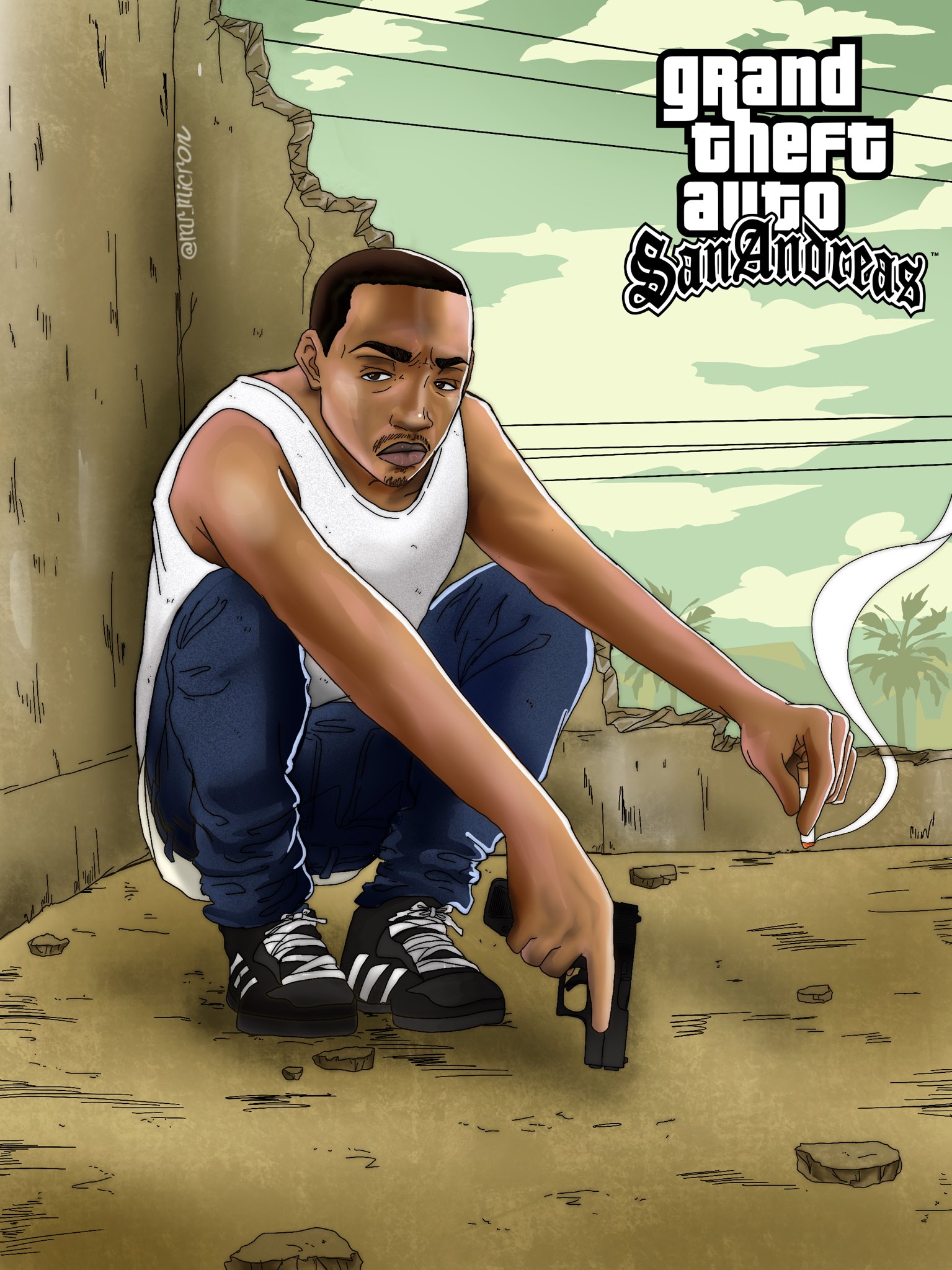 Gta San Andreas Cj Drawings