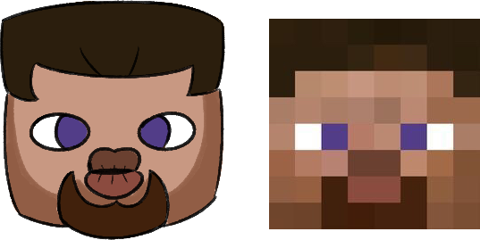 Minecraft Steve Face Print Out