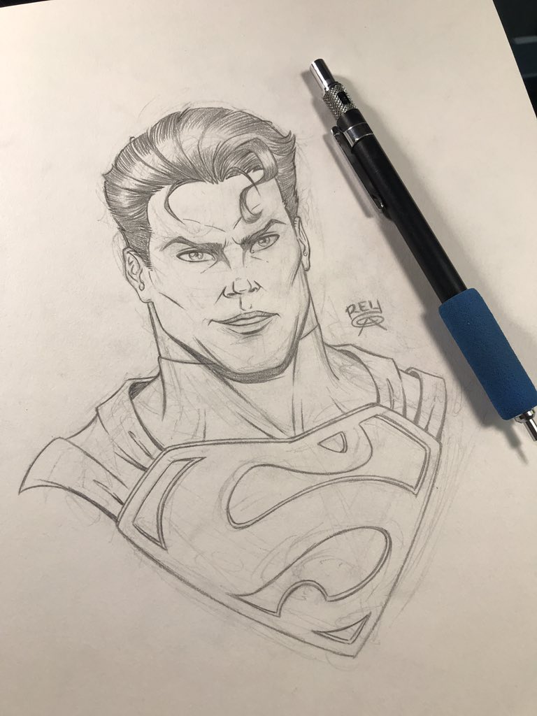 Man Of Steel Drawings In Pencil