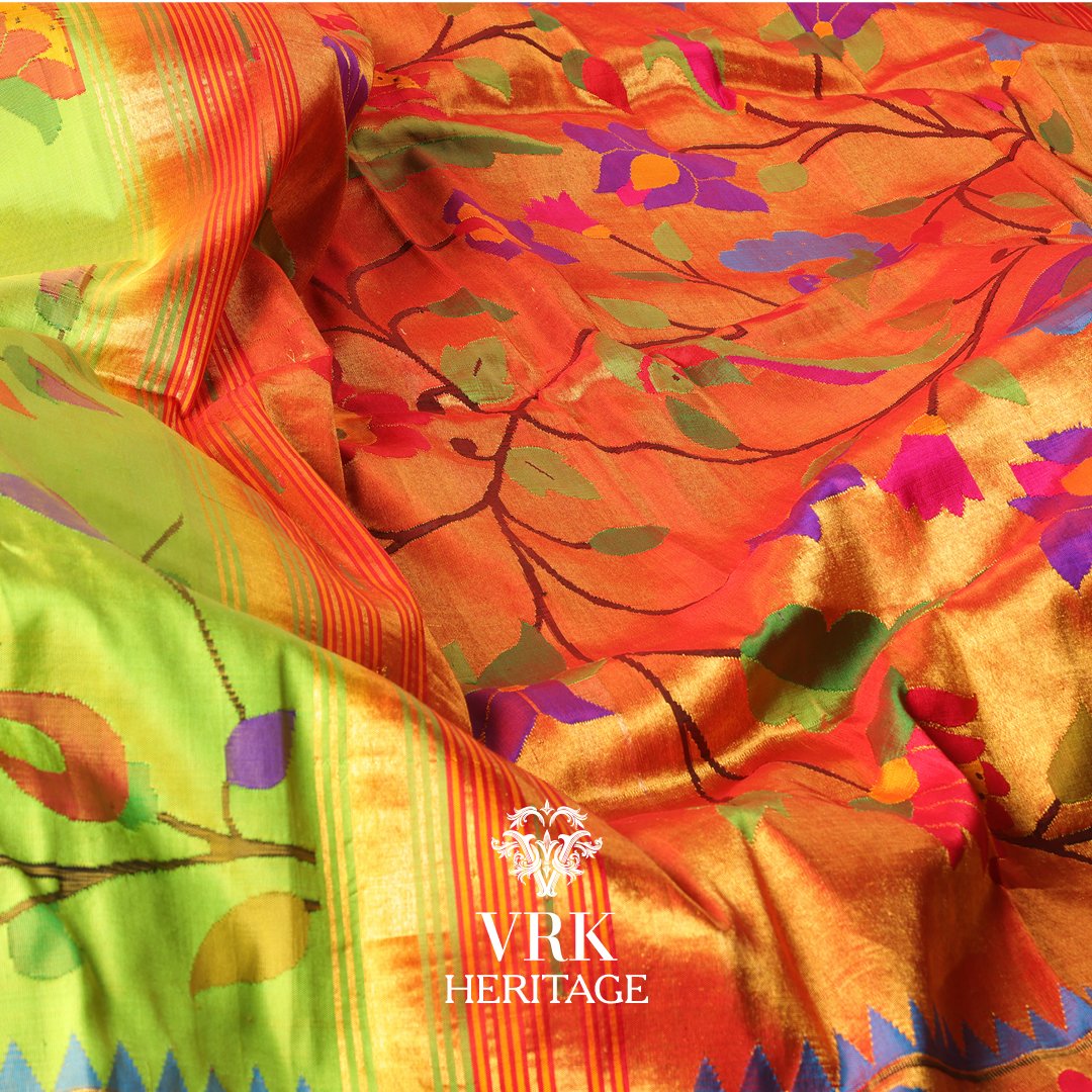 VRK Heritage on Twitter: "A Celebrated Collection of Royal Paithanis. To Book an Appointment at ...