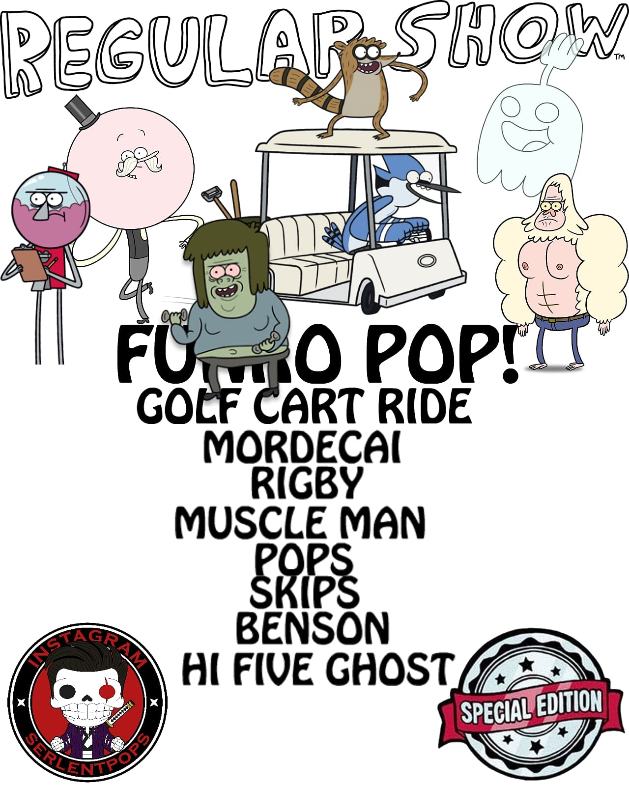 Regular Show Characters Pops