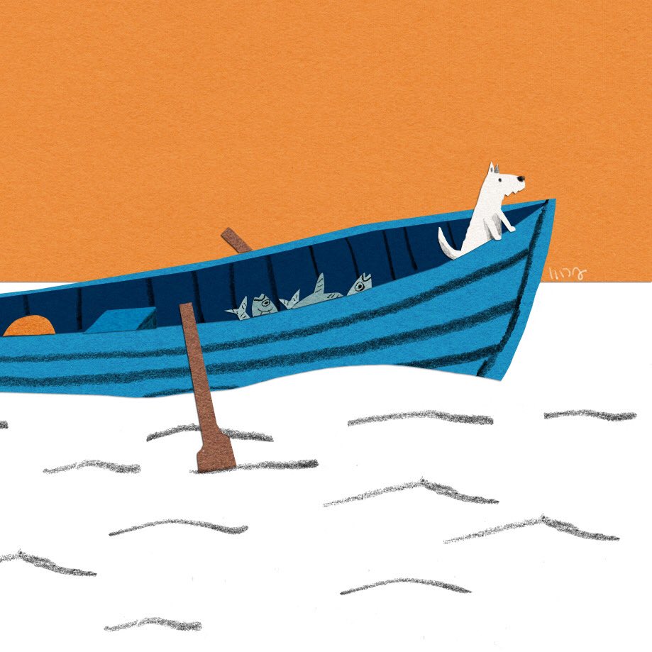 「漁師 #イラスト #illustration 」|飯田研人 Kento IIDAのイラスト