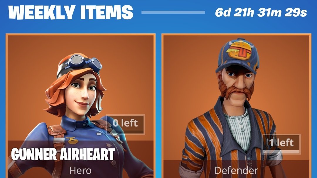 AR 60 | FortOfFans on Twitter: "Sentry gunner Airheart was added to the weekly shop, she used to ...