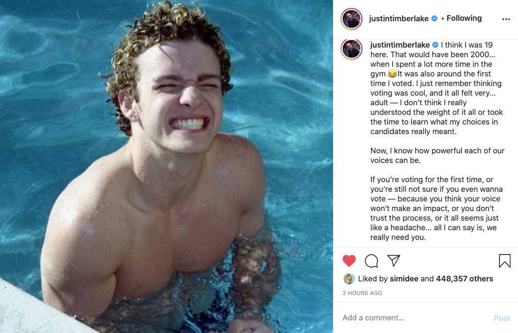 Justin Timberlake Swimming
