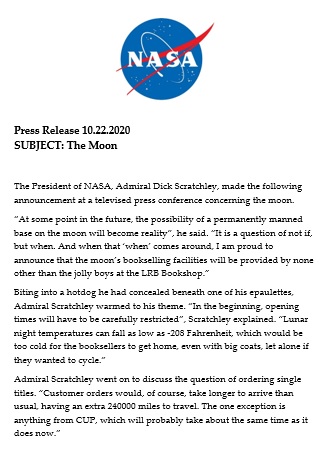 Nasa Press Releases