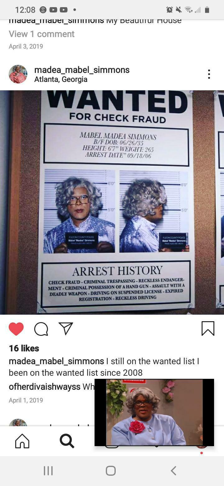 Madea Arrested