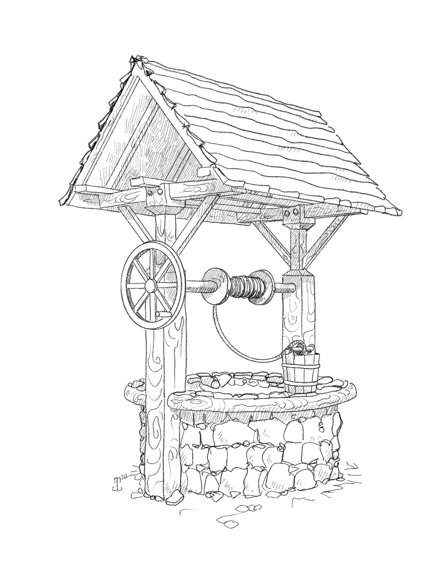 Water Well Drawing