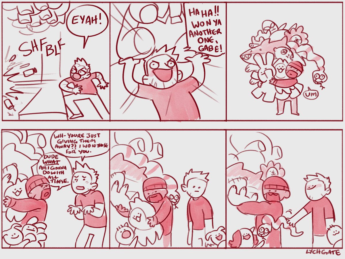 「i will spend ZERO time drawing these goofy carnival comics, 」LYCHGATE ...